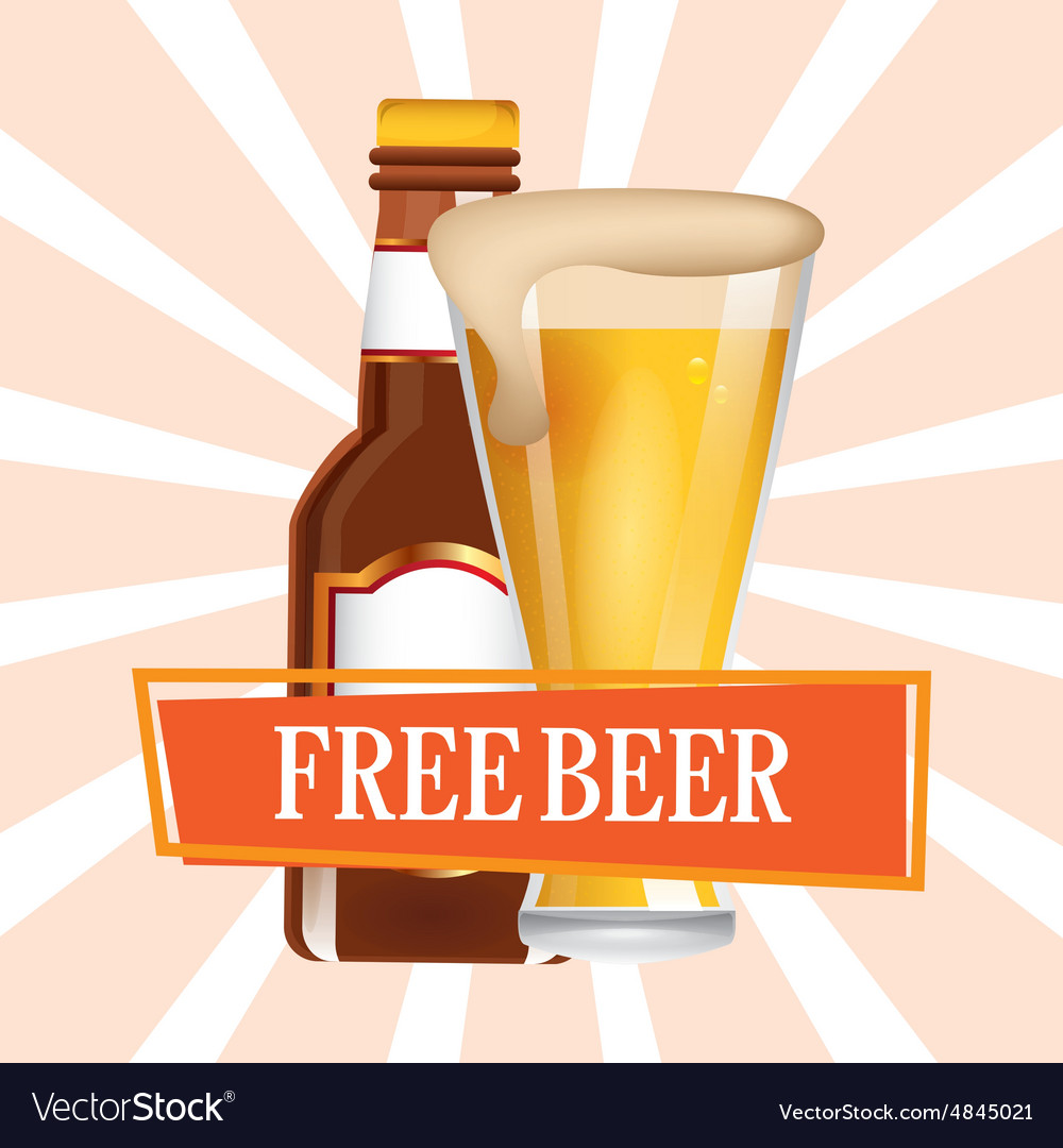 Cold beer Royalty Free Vector Image - VectorStock