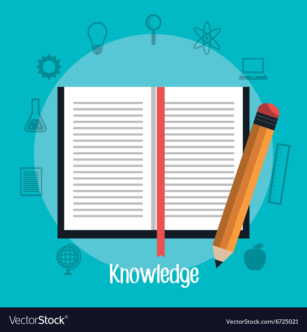 Education and knowledge Royalty Free Vector Image