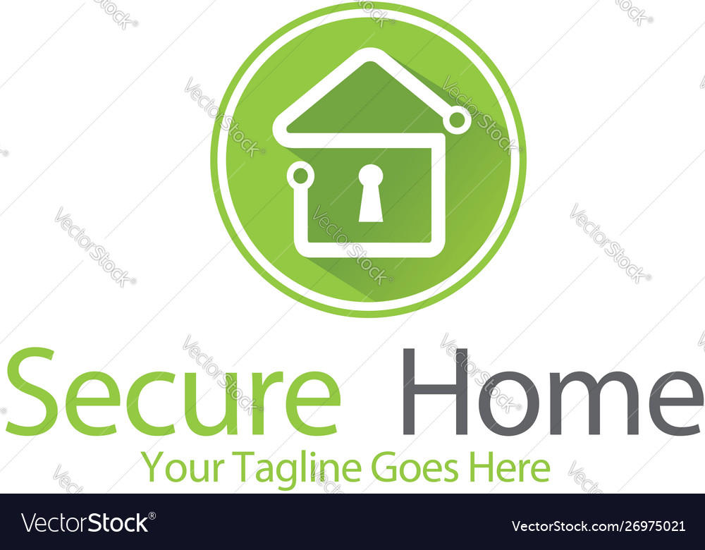 Secure home Royalty Free Vector Image - VectorStock
