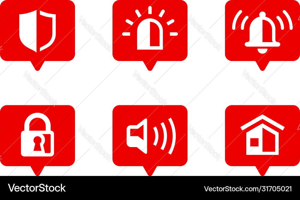 Set safety and protection symbols Royalty Free Vector Image