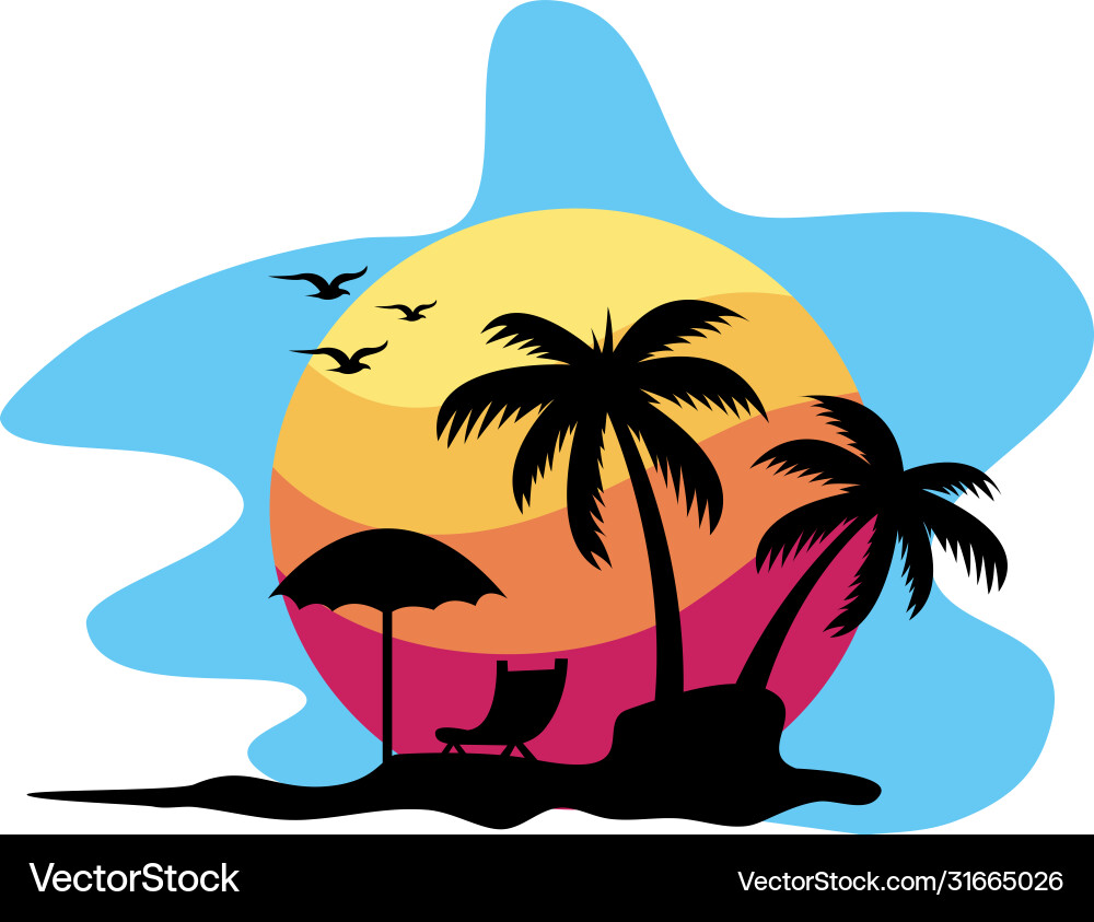 Beach Royalty Free Vector Image - VectorStock