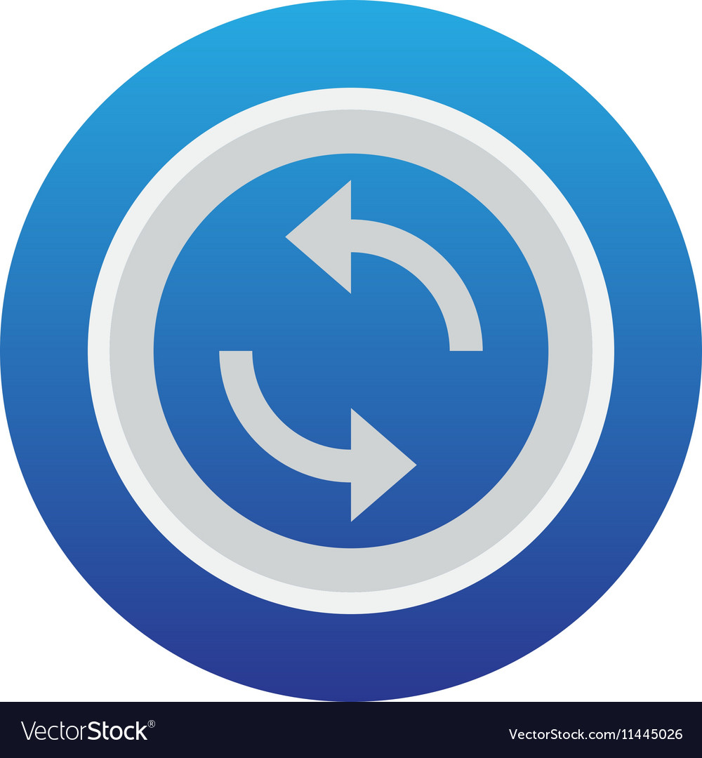 Circle button isolated Royalty Free Vector Image