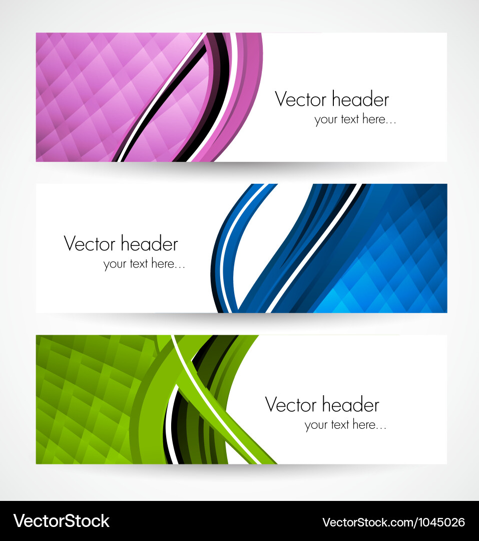 Collection of banners Royalty Free Vector Image