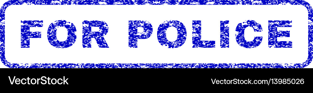For police rubber stamp Royalty Free Vector Image