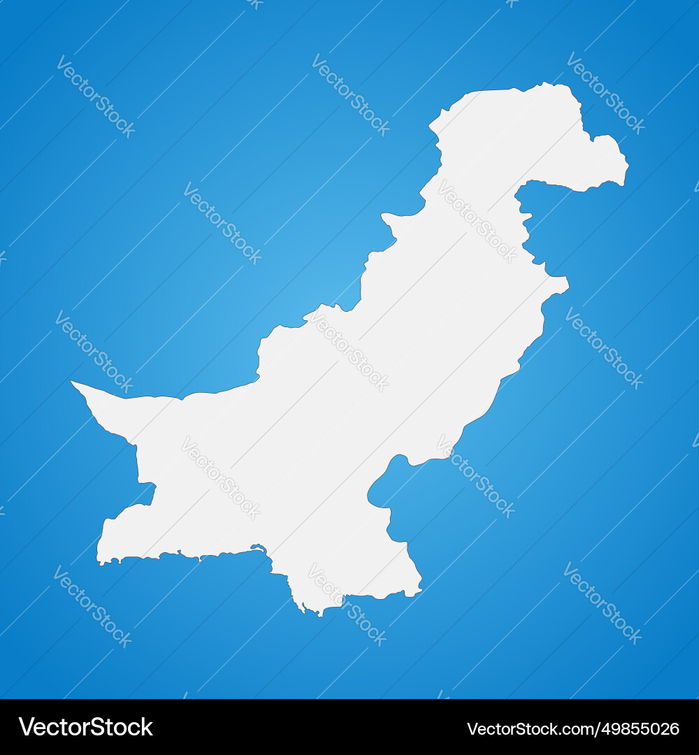 Highly detailed pakistan map with borders Vector Image