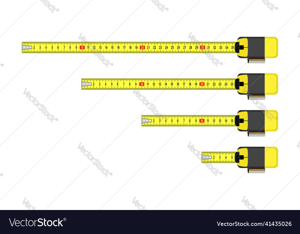 Measure tape meter set Royalty Free Vector Image Measure tape meter set Royalty Free Vector Image