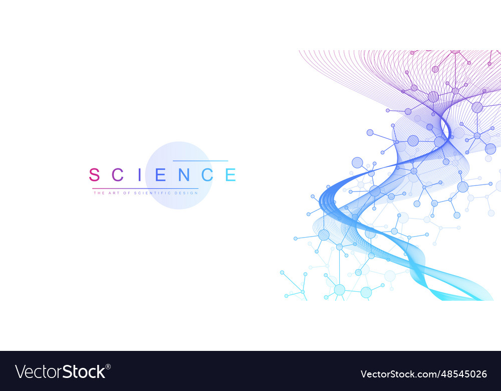 Molecular Abstract Structure Background Royalty Free Vector