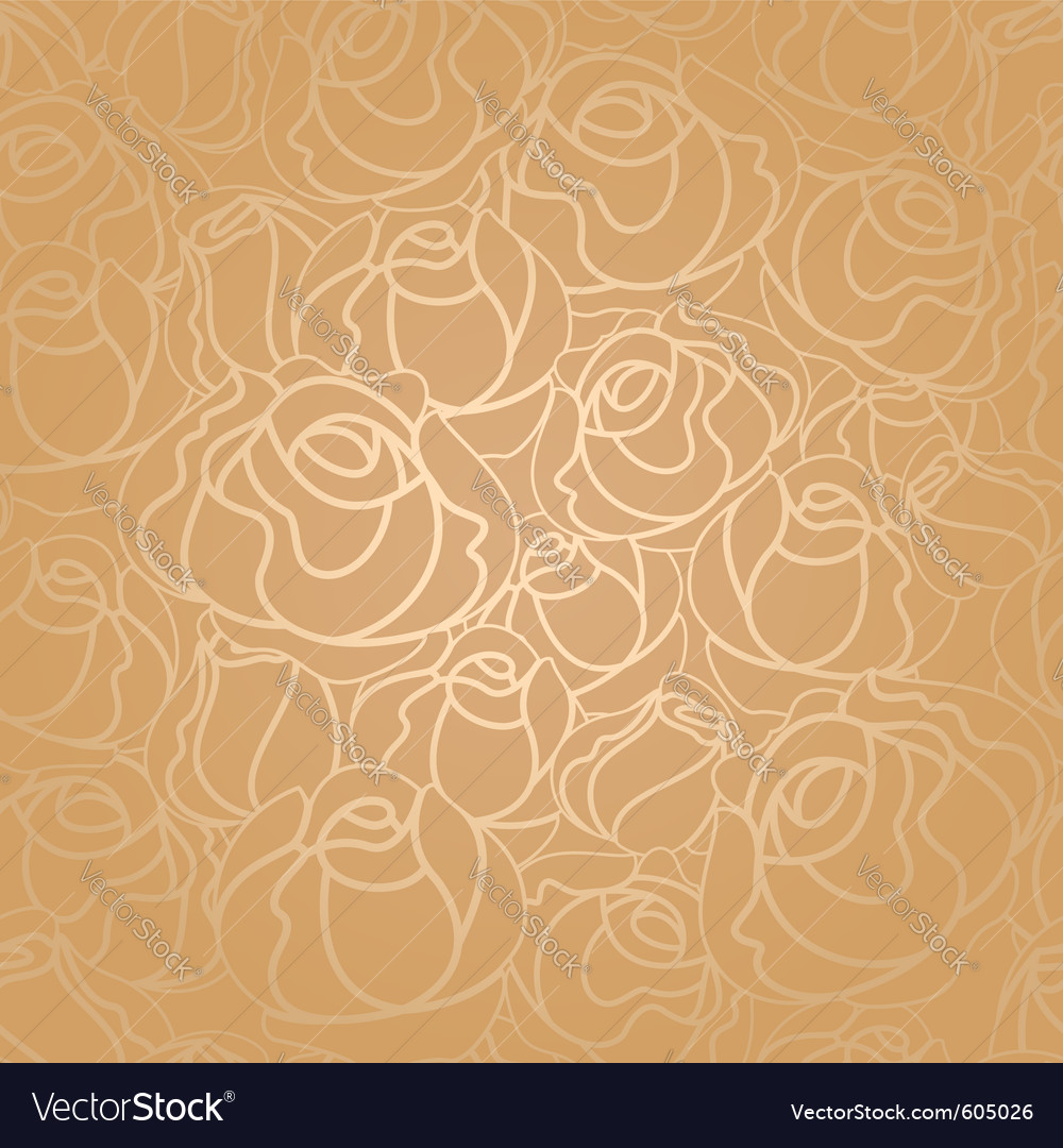 Roses pattern Royalty Free Vector Image - VectorStock