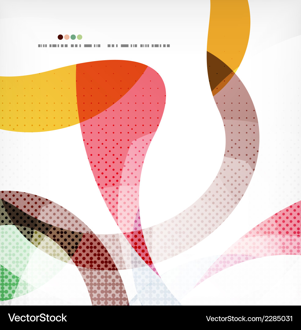 Colorful swirl wave lines Royalty Free Vector Image