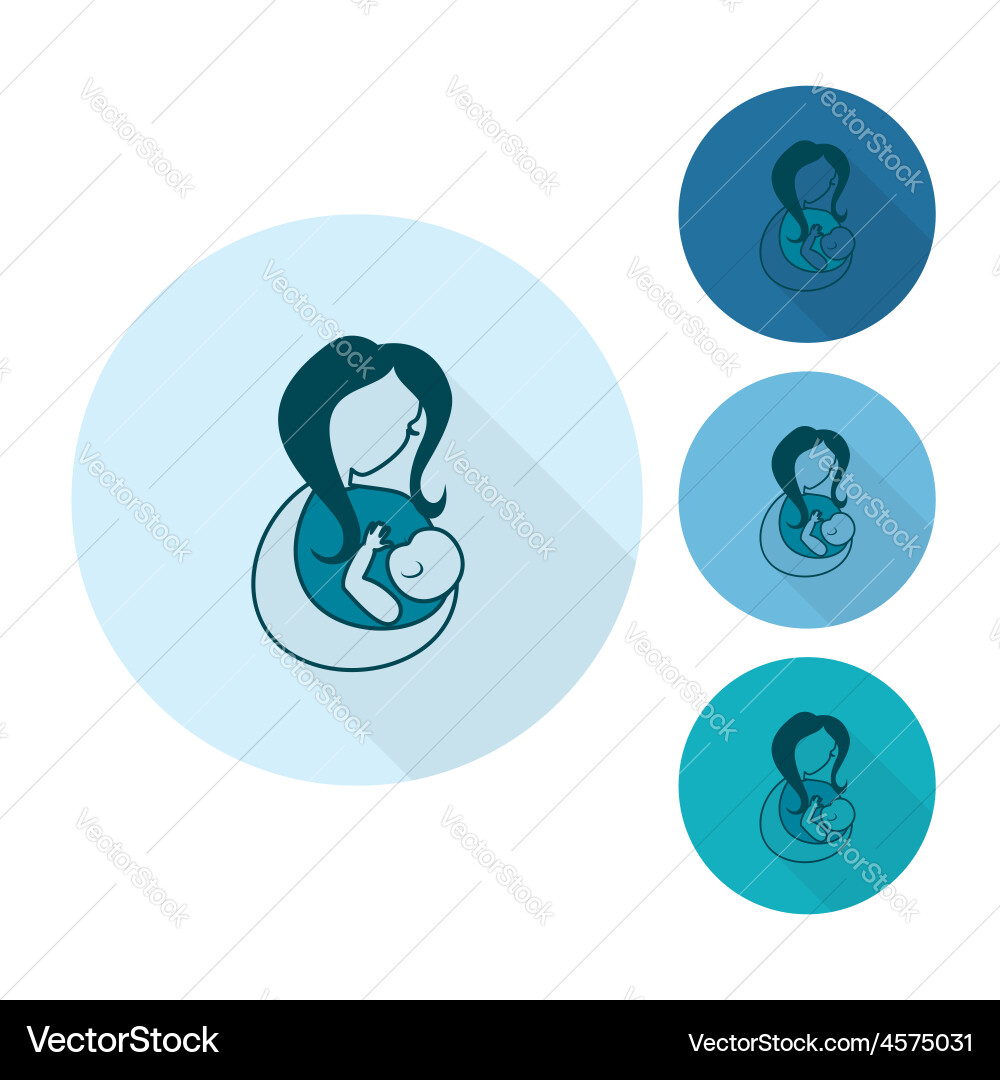 Happy mothers day icon Royalty Free Vector Image