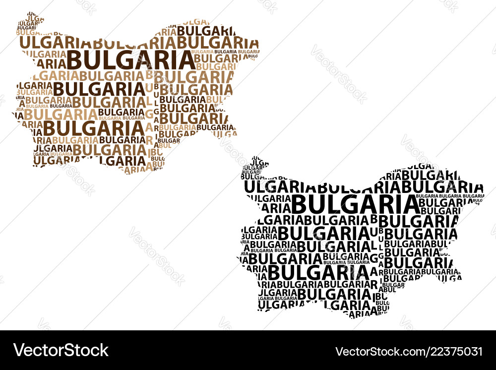 Map of bulgaria Royalty Free Vector Image - VectorStock