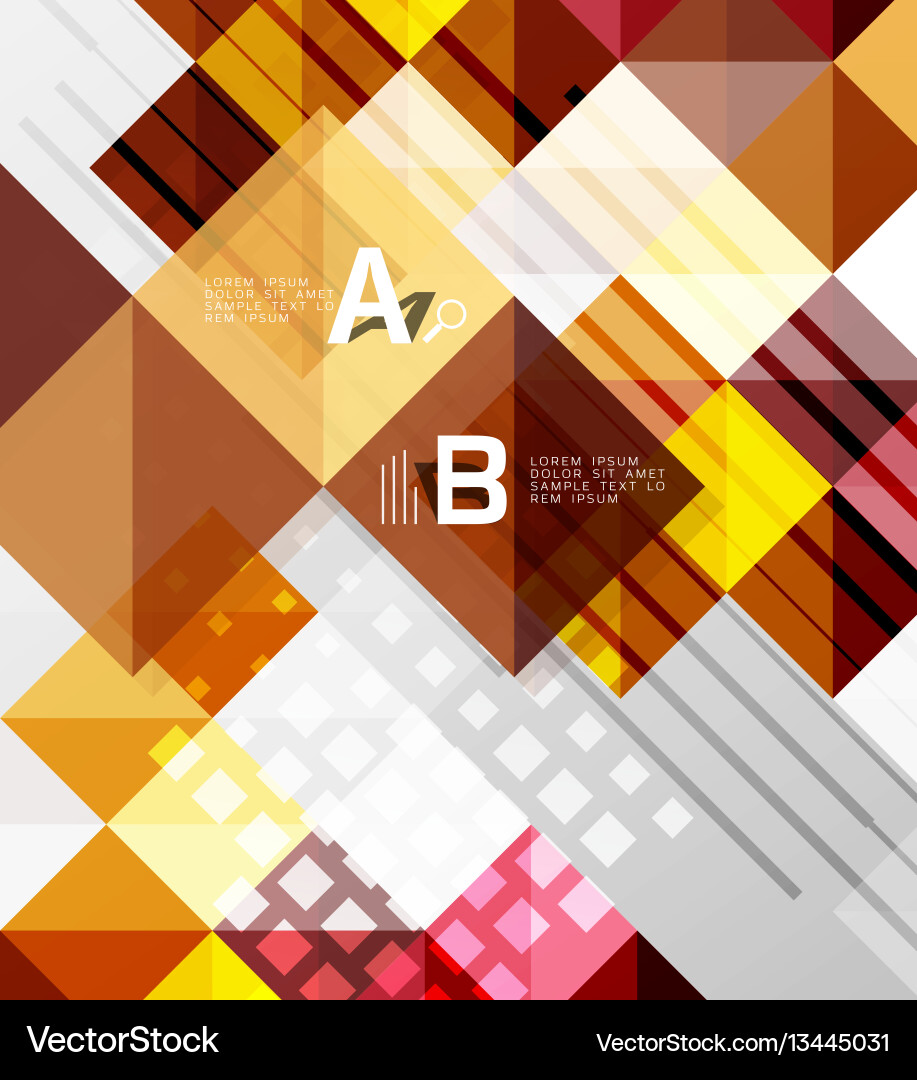 Modern geometrical square banner minimalistic Vector Image