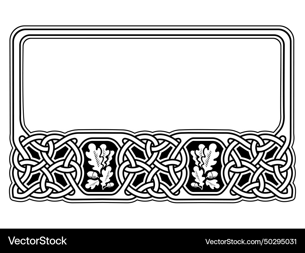 Vintage frame in a retro style ancient Royalty Free Vector