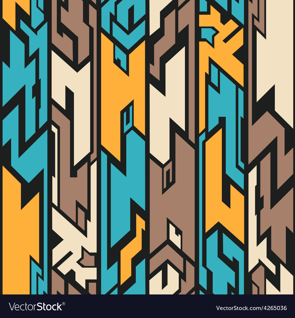 Alien seamless pattern Royalty Free Vector Image