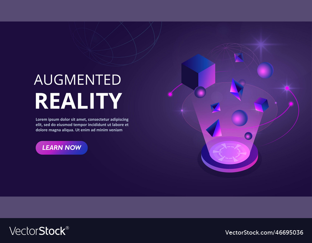 Augmented reality concept Royalty Free Vector Image