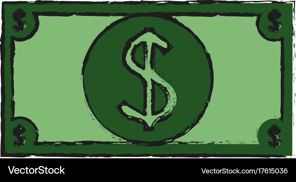 Banner cash money Royalty Free Vector Image - VectorStock