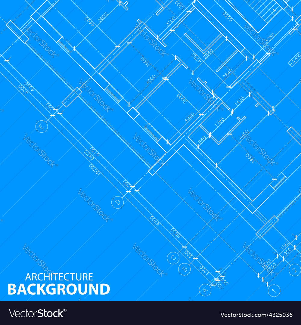 Blueprint best architecture model Royalty Free Vector Image