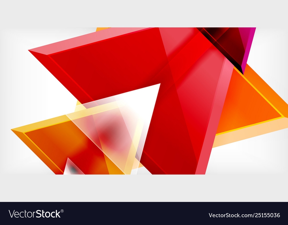 Dynamic triangle composition abstract background Vector Image