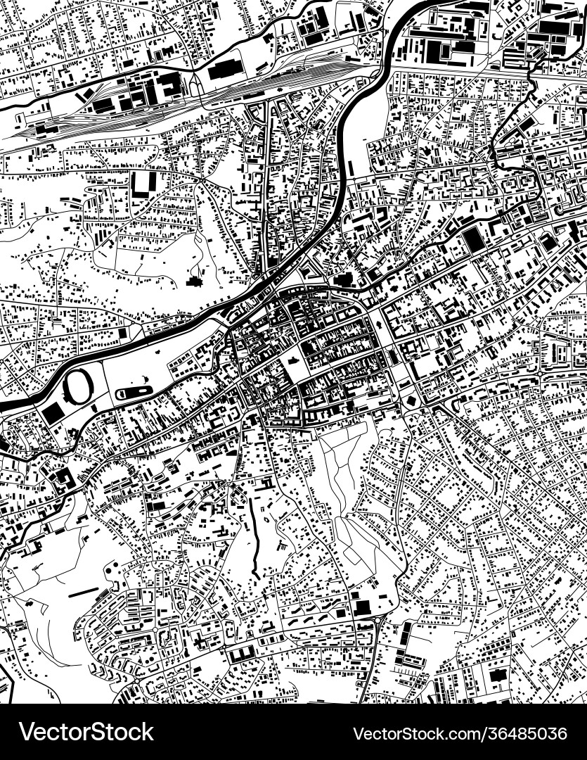 Map city cluj-napoca romania Royalty Free Vector Image