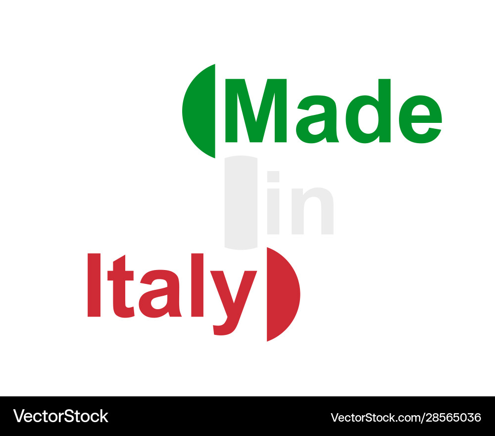 Quality seal made in italy Royalty Free Vector Image