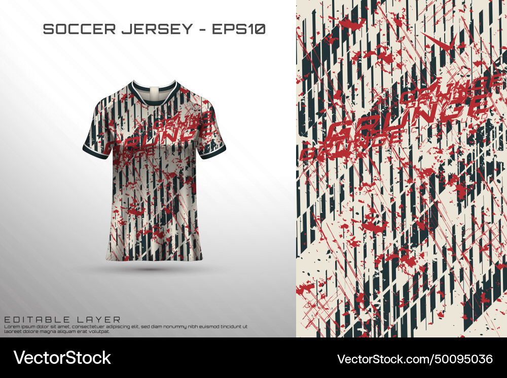 Sports jersey design Royalty Free Vector Image