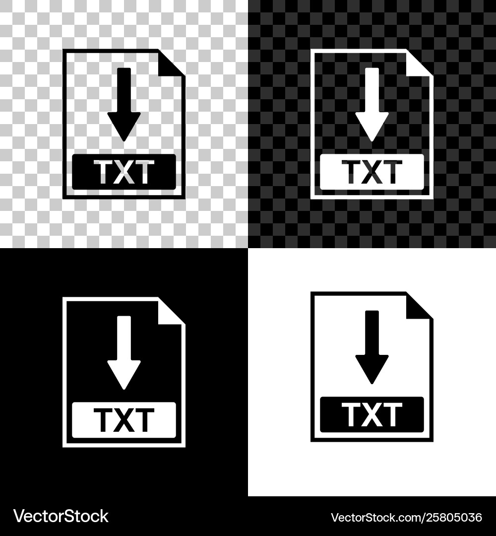Txt file document icon download button icon Vector Image