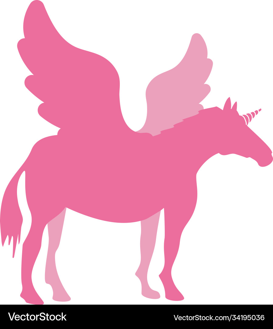 Unicorn horse icon design template Royalty Free Vector Image