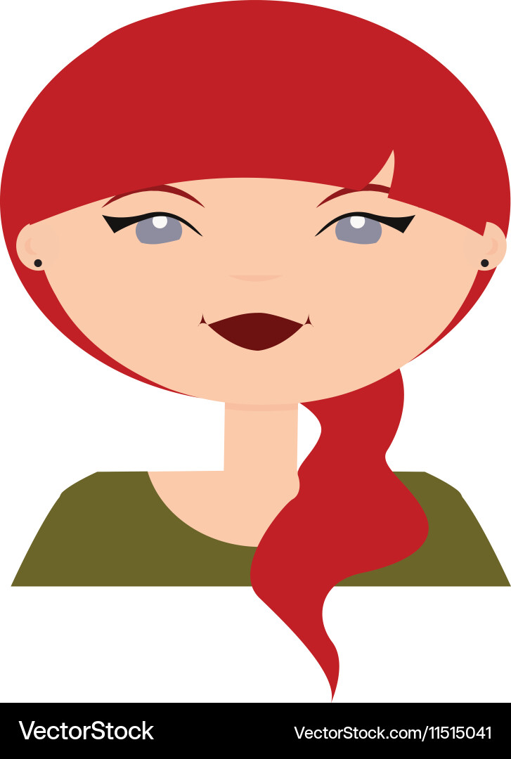 Cute woman face Royalty Free Vector Image - VectorStock