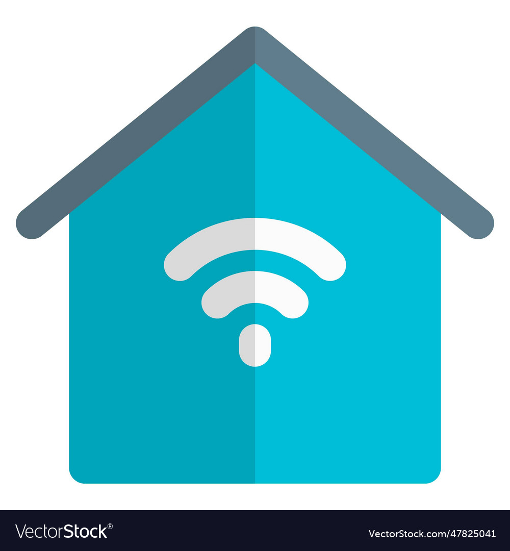 Home With Smart Device And Appliance Control Vector Image