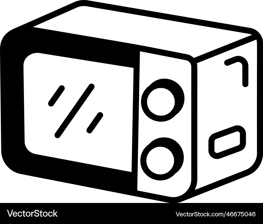 Microwave oven Royalty Free Vector Image - VectorStock
