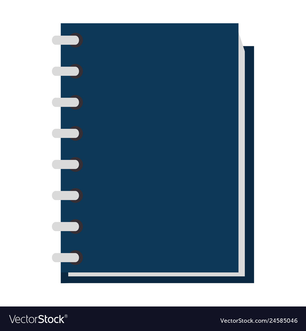 Notebook school education icon Royalty Free Vector Image
