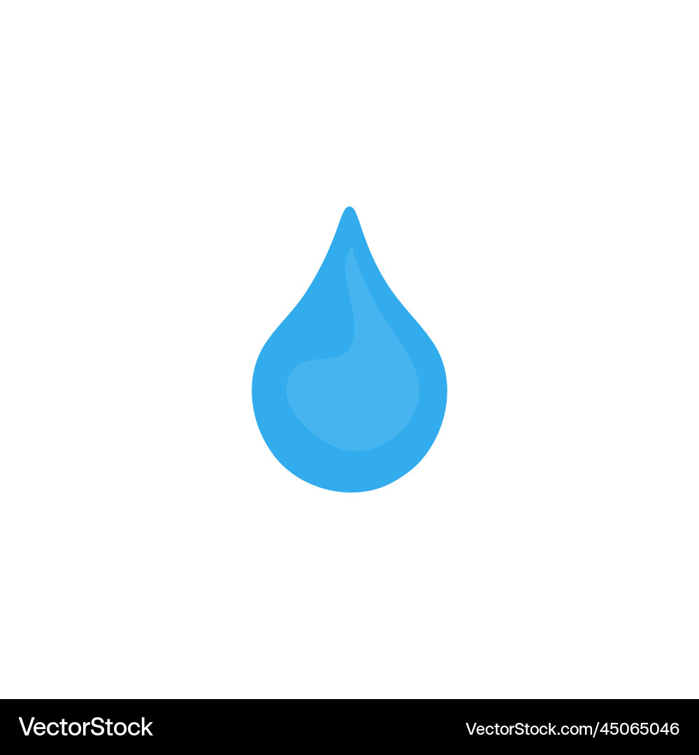 Pure water drop icon for eco concept Royalty Free Vector