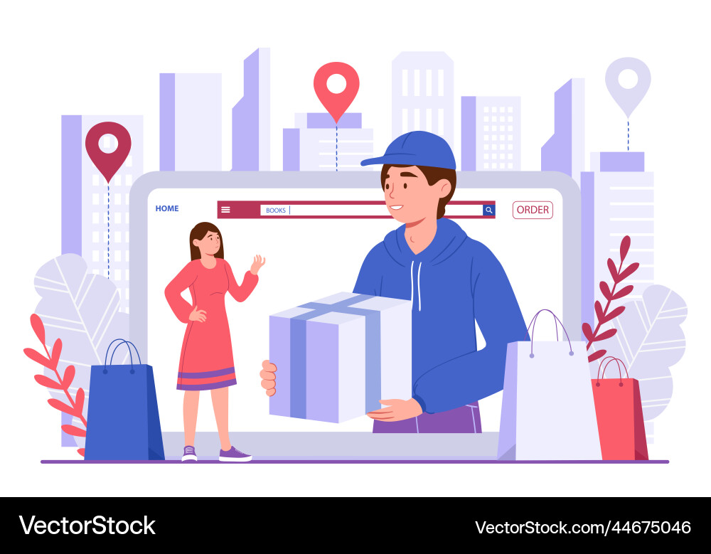 Sale online service Royalty Free Vector Image - VectorStock