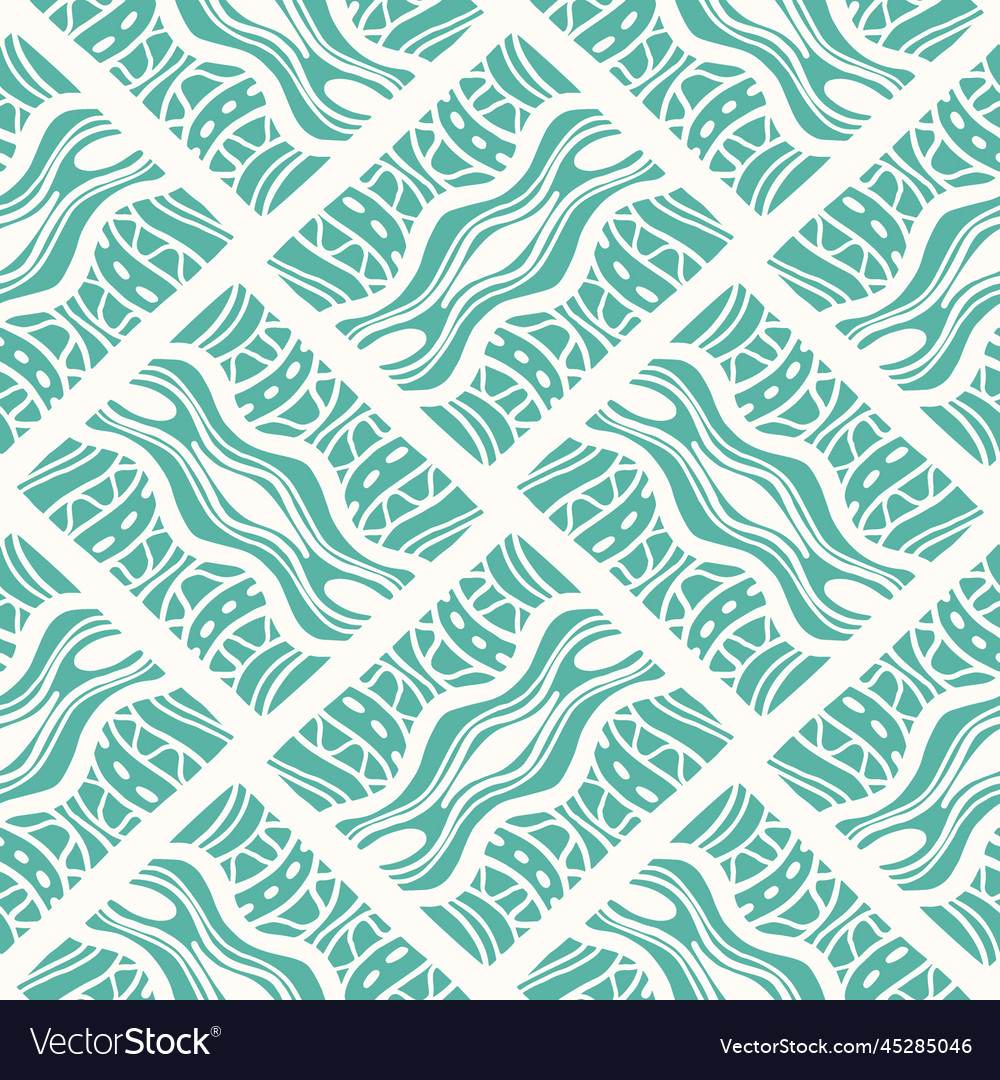 Seamless pattern with a simple abstract drawing Vector Image