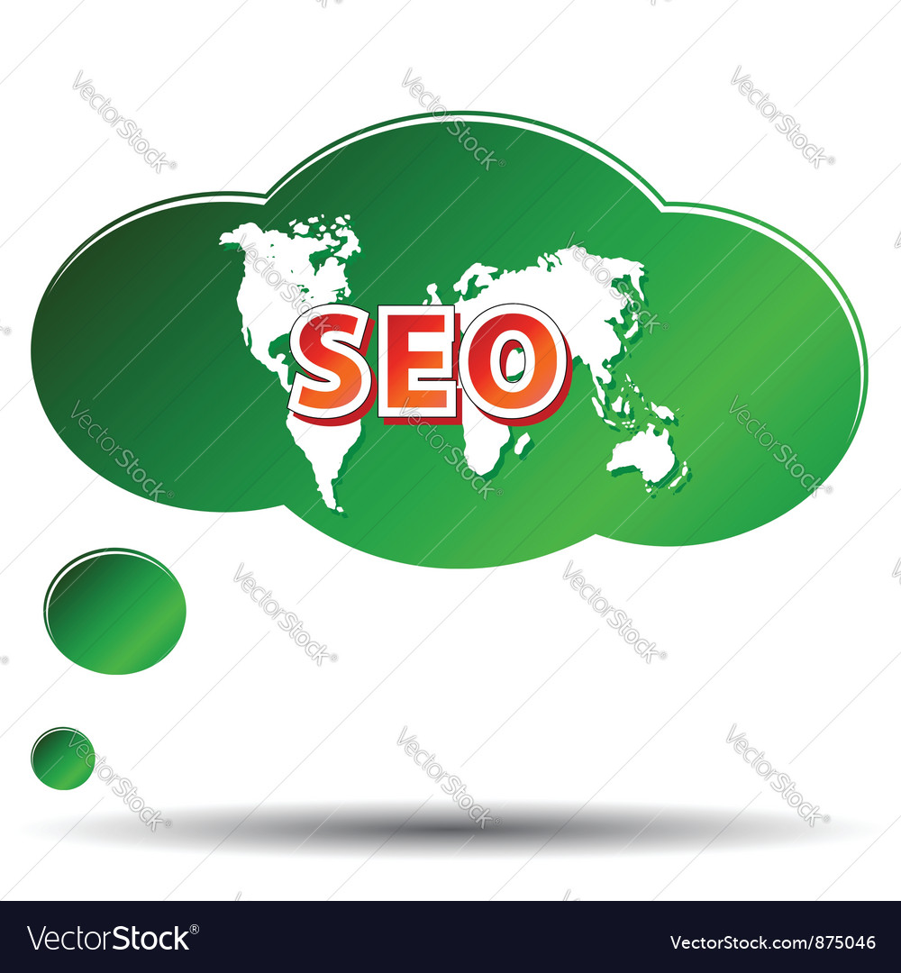 Seo - search engine optimization Royalty Free Vector Image