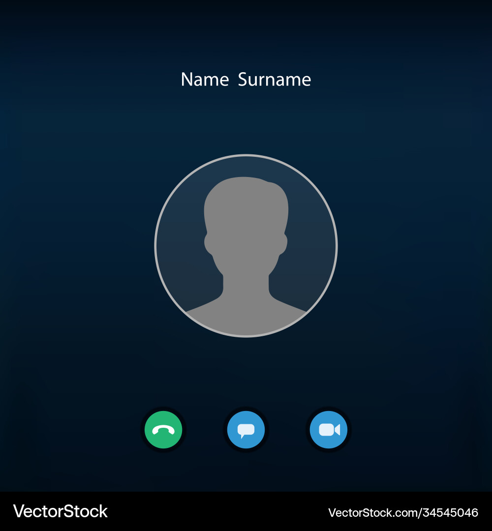 Social media user profile icon on video call Vector Image