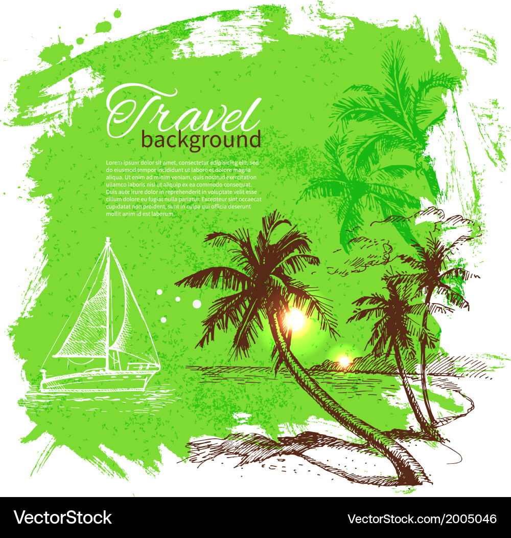 Travel and holiday background Royalty Free Vector Image