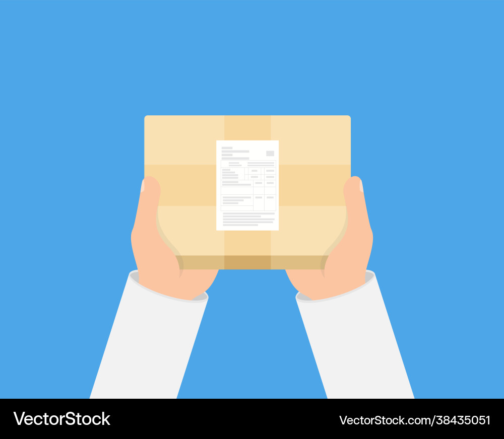 Flat design concept for delivery service delivery Vector Image