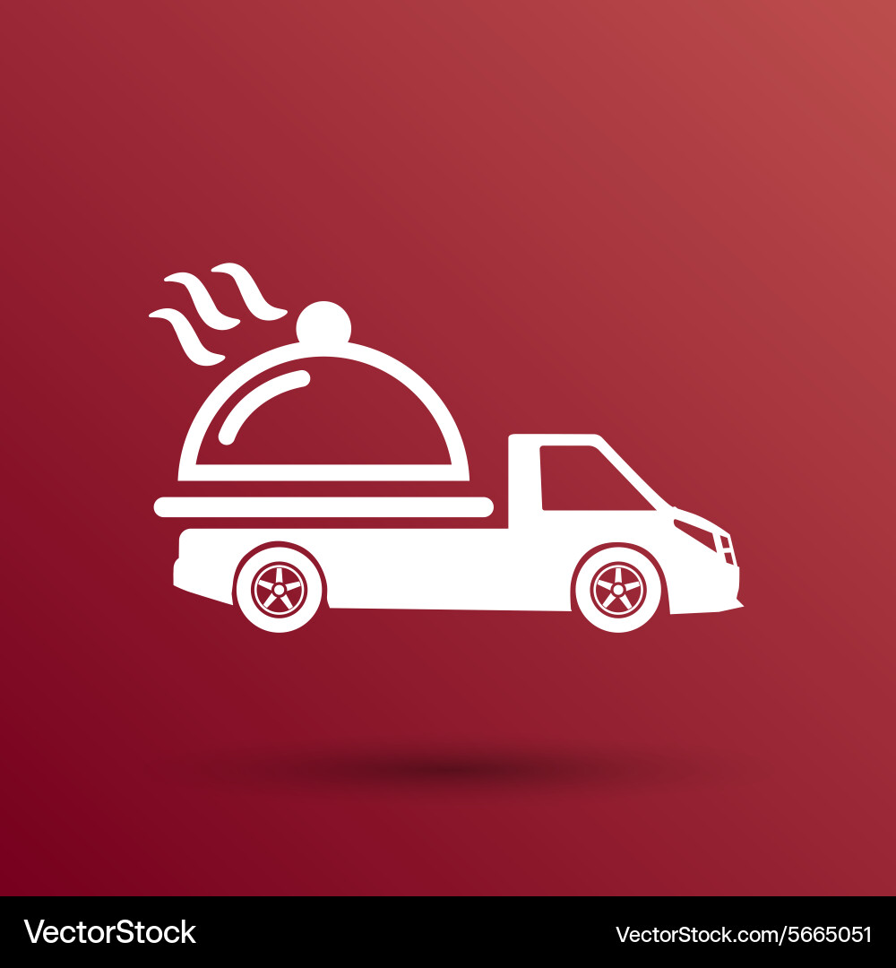 Logo design for meal delivery service Royalty Free Vector