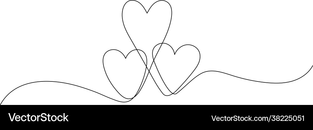 Three hearts embracing love caring concept Vector Image