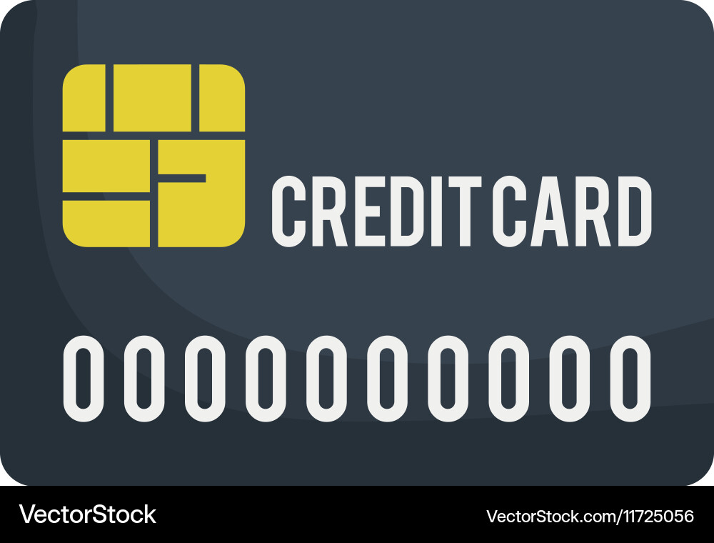 Bank credit card Royalty Free Vector Image - VectorStock