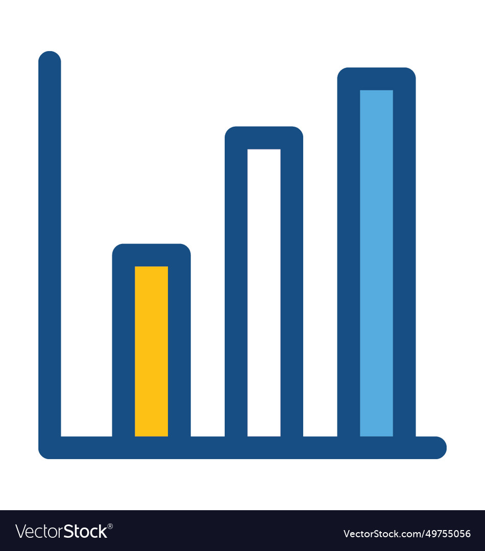 Bar graph icon Royalty Free Vector Image - VectorStock