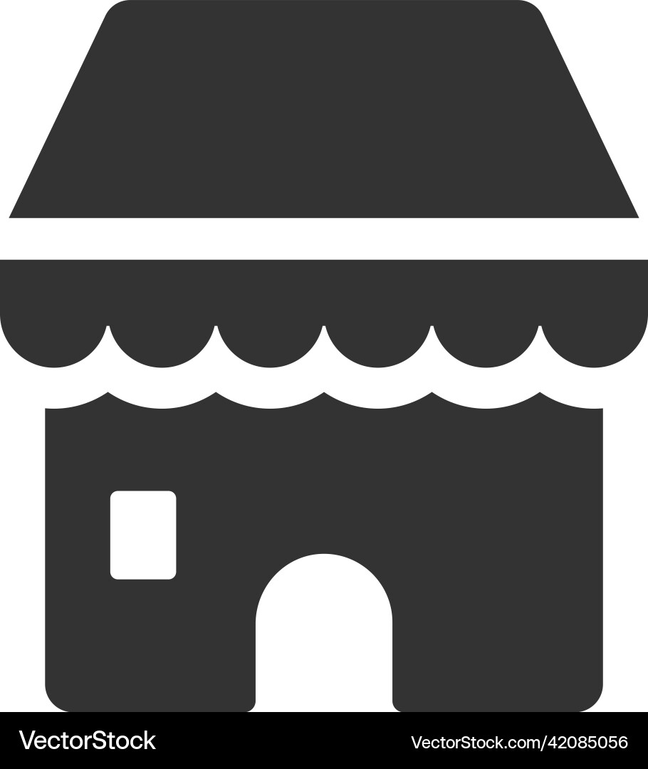 Beautifully designed shop store icon Royalty Free Vector