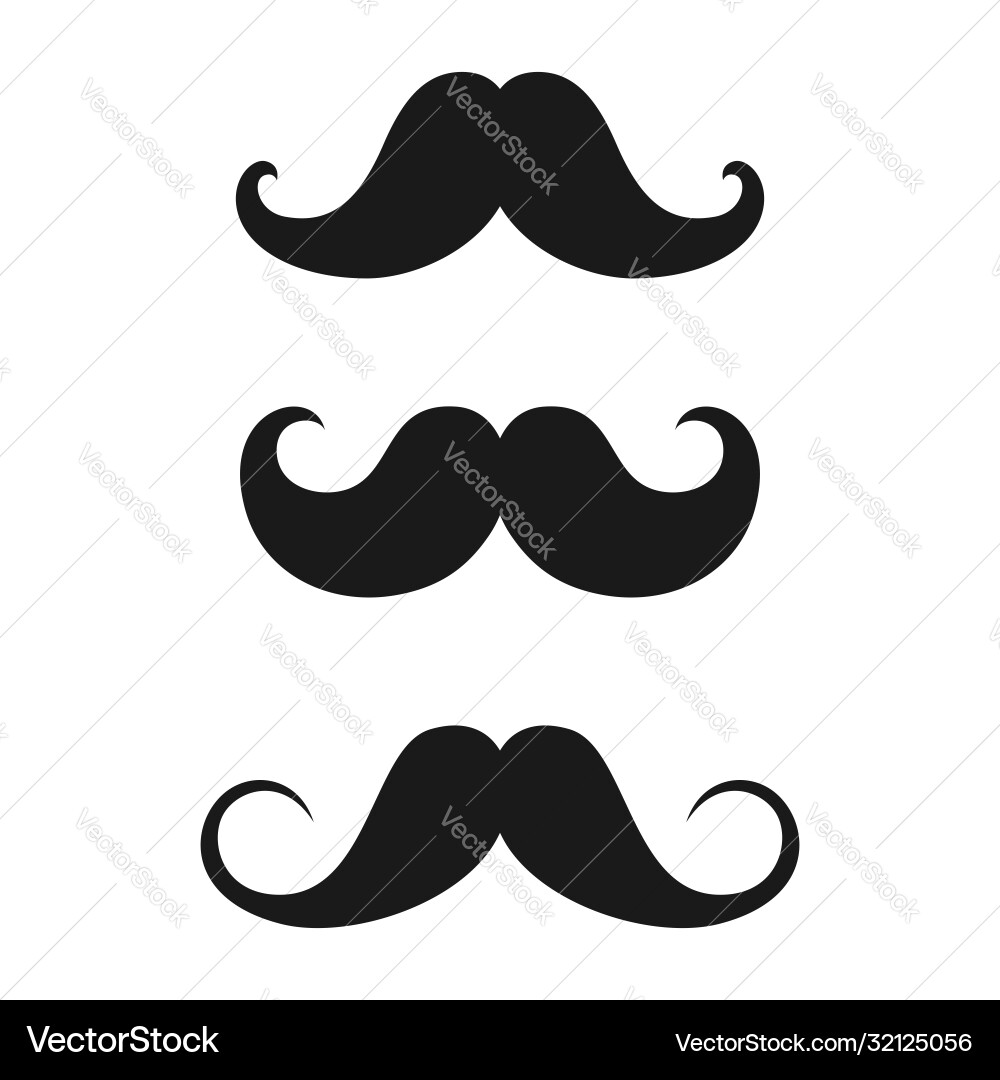 Mustaches Royalty Free Vector Image - VectorStock