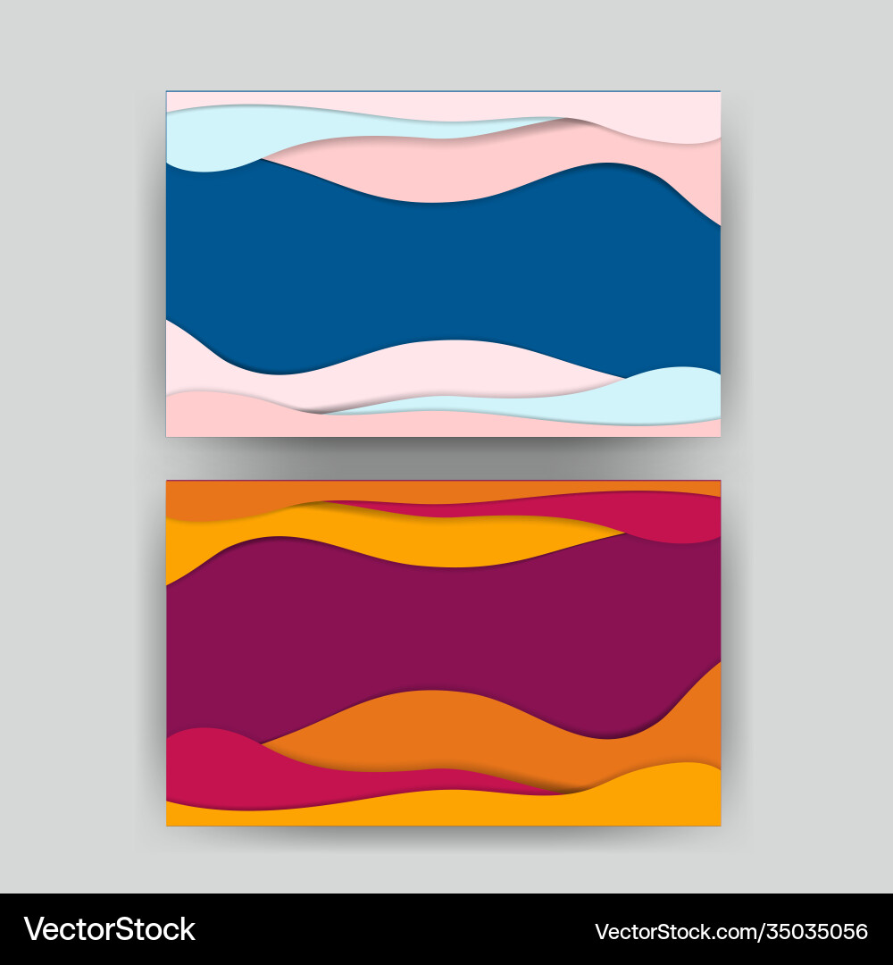 Paper cut background abstract realistic papercut Vector Image