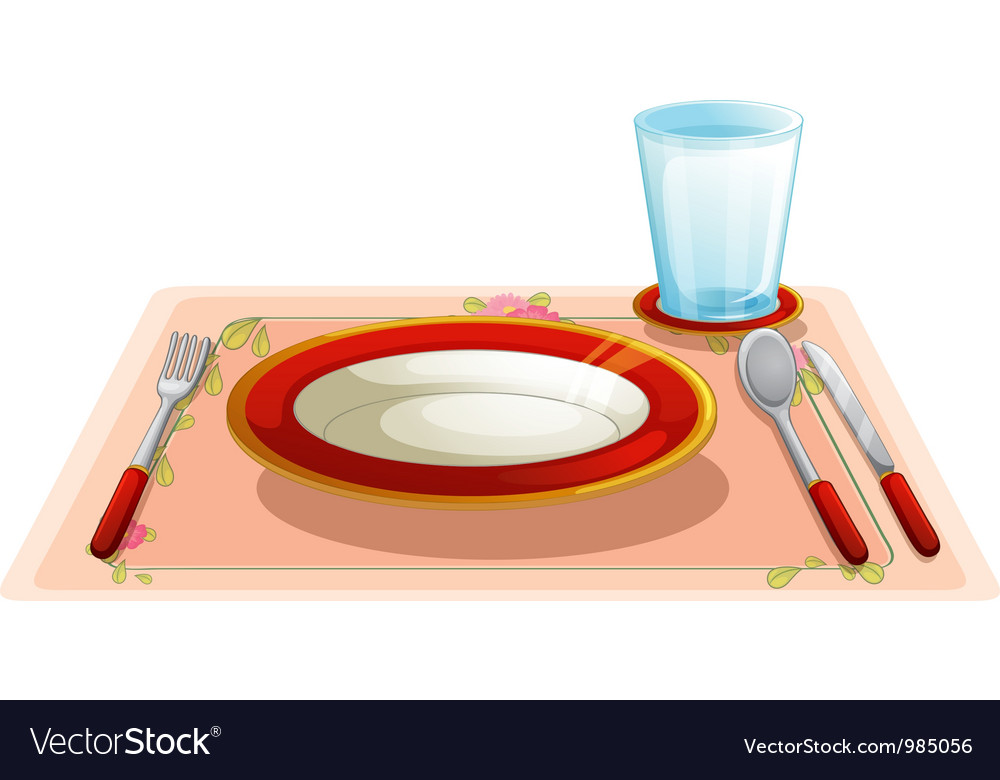 Table set Royalty Free Vector Image - VectorStock