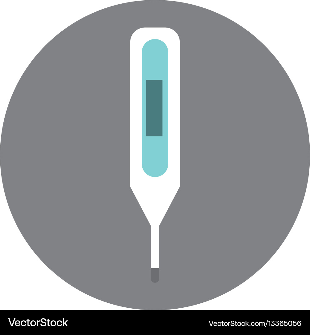 Thermometer medical isolated icon Royalty Free Vector Image