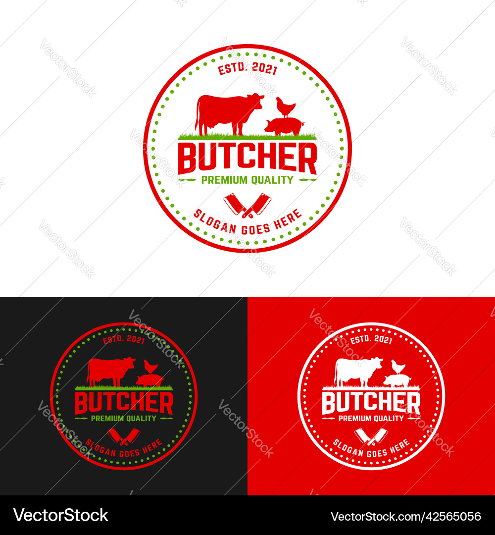 Vintage Butcher Logo Butcher Logo Vectors Download Free High Quality