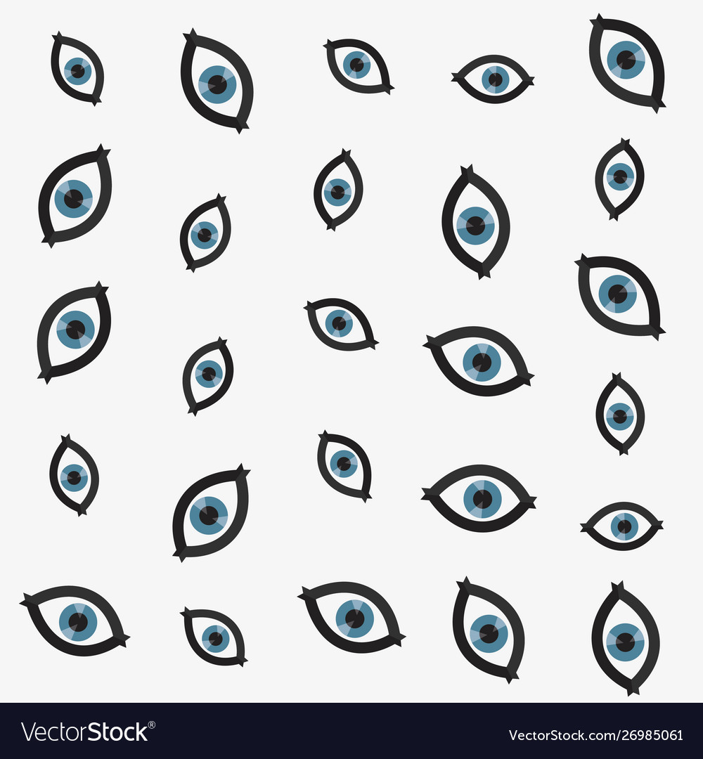 Human eye optic vision pattern Royalty Free Vector Image