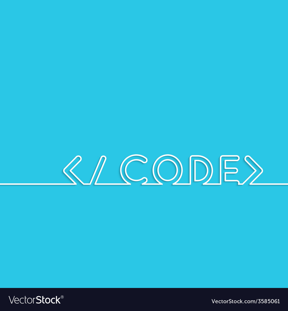 Progrmming Code Royalty Free Vector Image Vectorstock